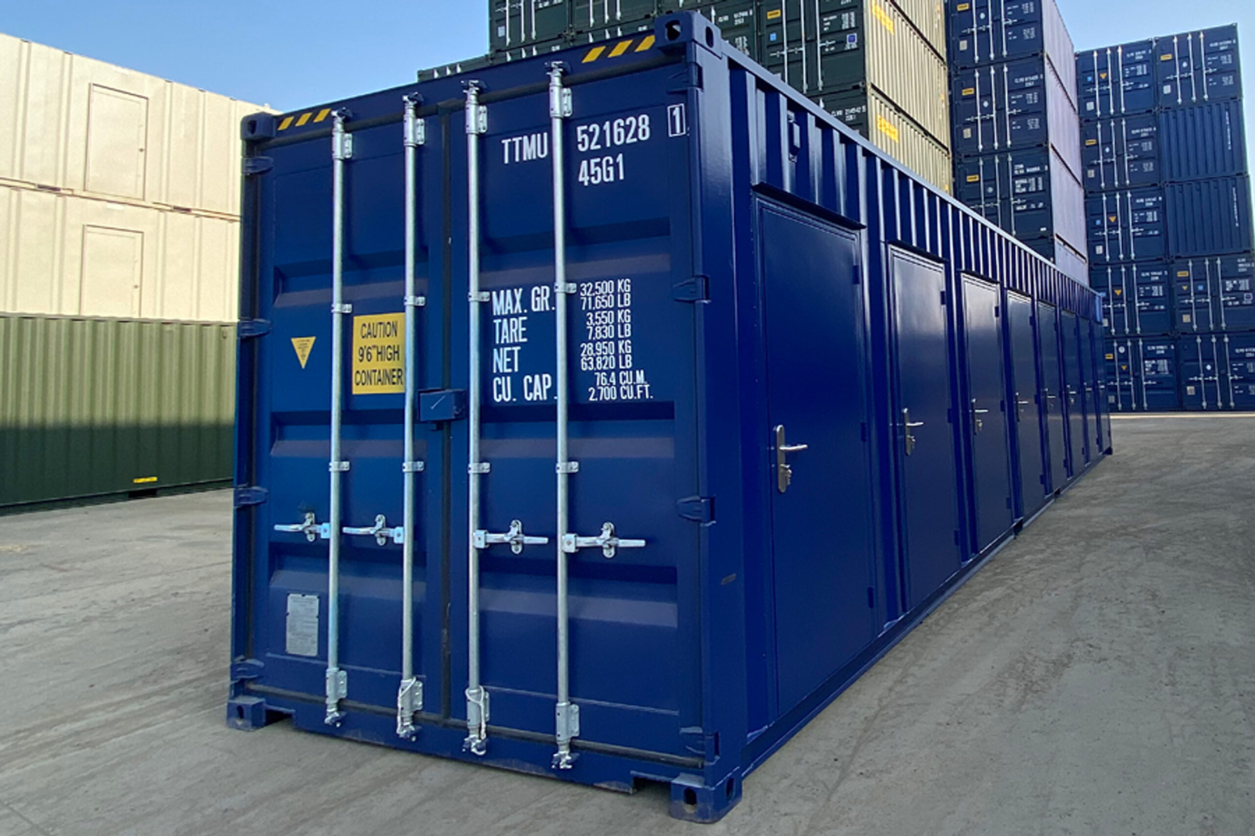 40ft High Cube Container 8 Doors - My shipping containers